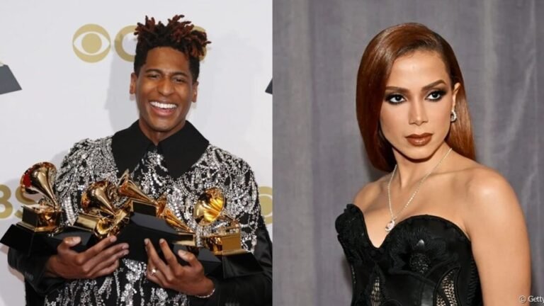 Anitta no Oscar 2024 ao lado de Jon Batiste que disse não conhecer a ...
